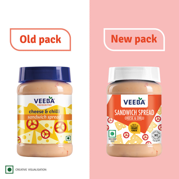 Buy Cheese & Chilli Sandwich Spread Online - 250 G | Veeba Food