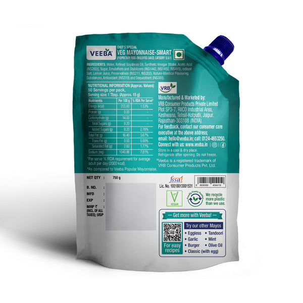 VEEBA VEG MAYONNAISE SMART CHEF'S SPECIAL (750G)